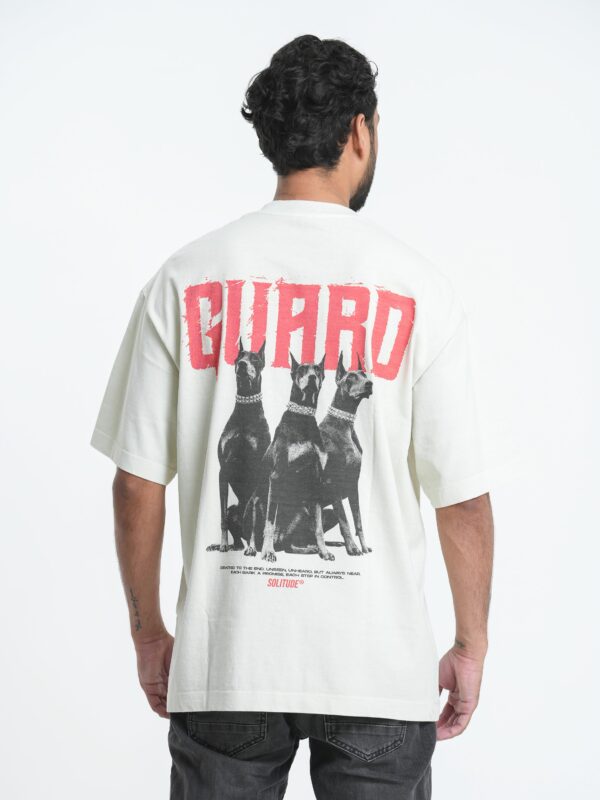 Guard Oversized T-Shirt Washed Off White | Solitude
